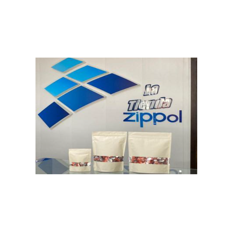 DOY PACK EARTHPACK CON ZIPPER Y VENTANA GRAMAJE: 120 Grs. 125 grs - Tu ...